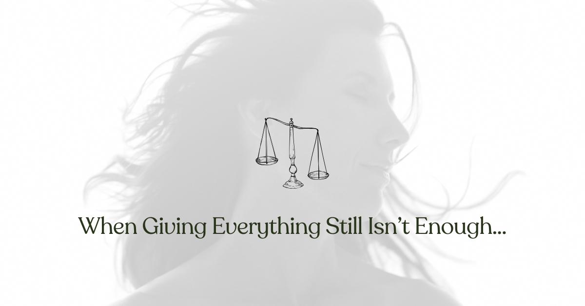 When Giving Everything Still Isn’t Enough.